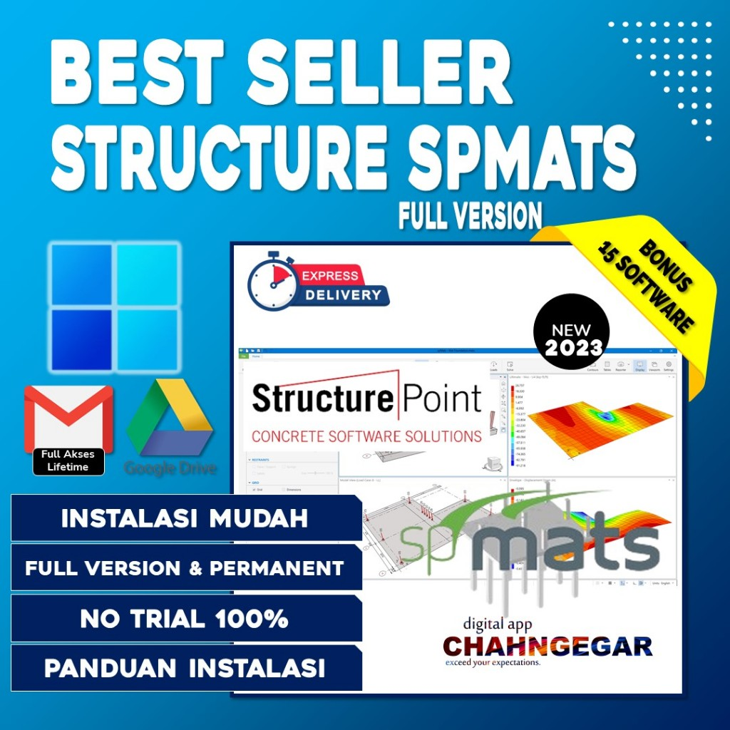 Jual StructurePoint spMats 10 Full Version Software Struktur