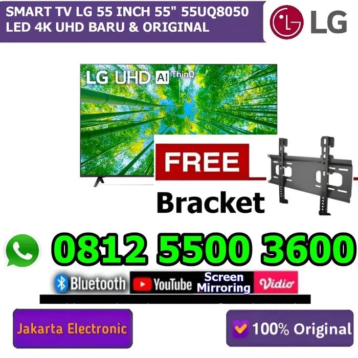 Jual LED TV LG 55UQ8050 SMART TV UHD 4K 55 INCH 55UQ8050PSB