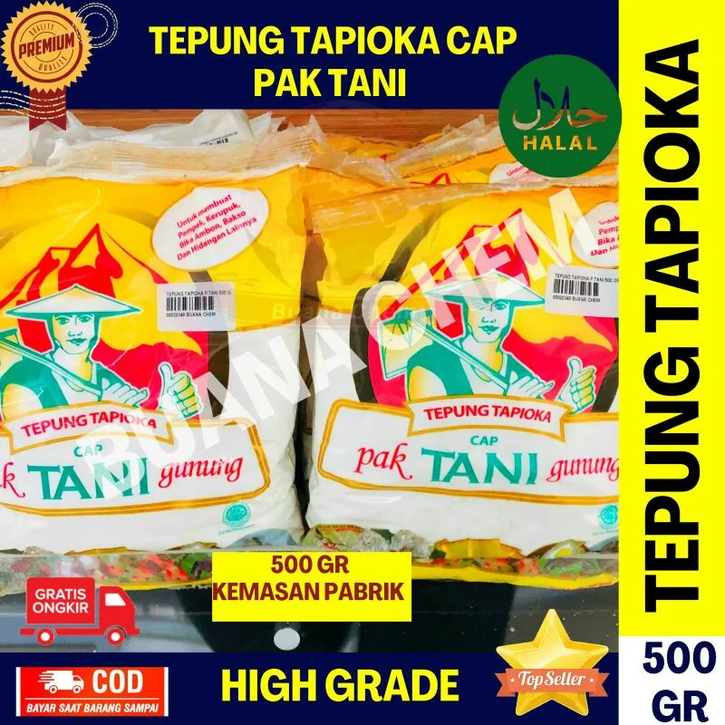 Jual Tepung Tapioka Pak Tani Gunung 500 gram / Tepung Aci Ba