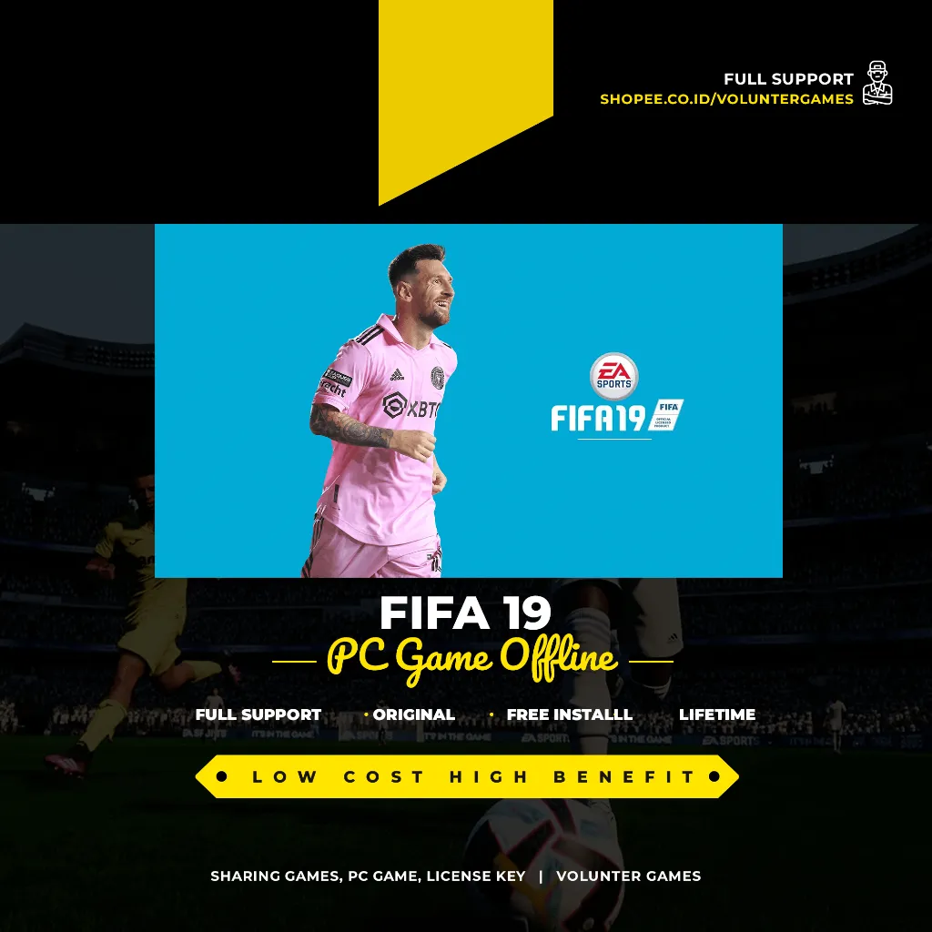 Jual FIFA 19 PC GAME OFFLINE + UPDATE 2024/2025 dengan Harga