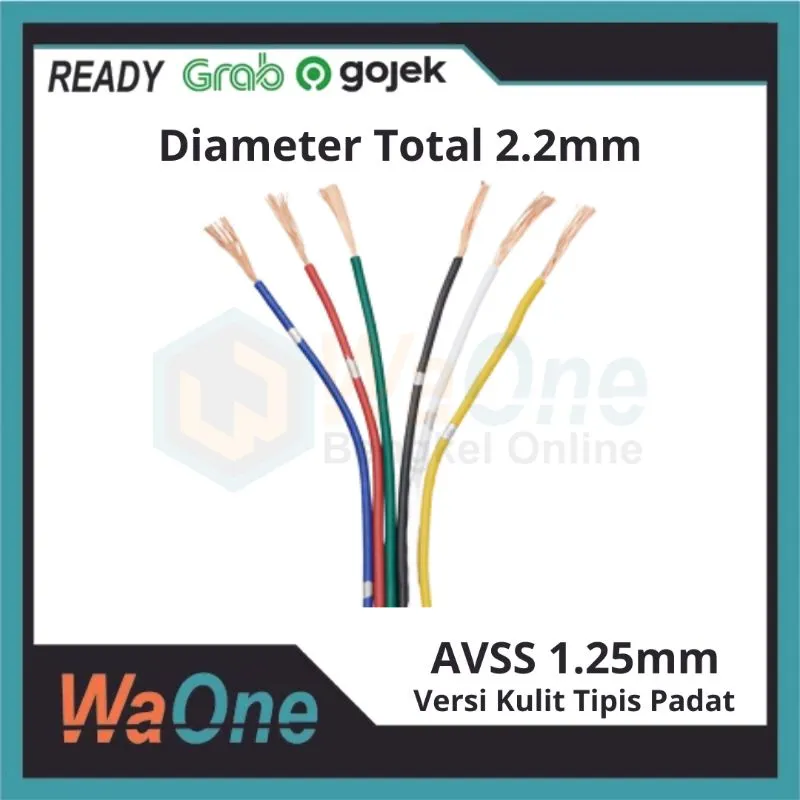 Jual Kabel Body Bintik AVSS 1.25 mm Versi Bagus Kulit Padat