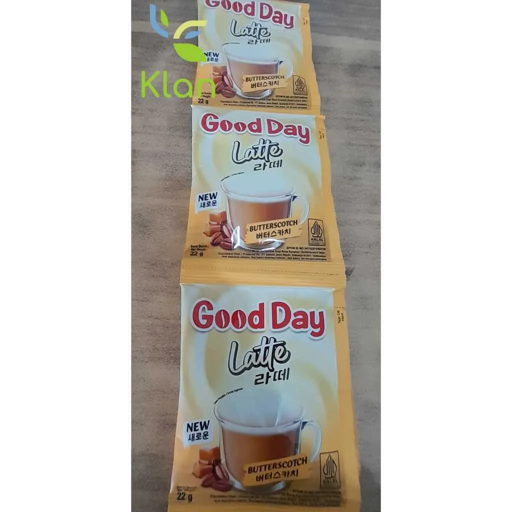 Jual GOOD DAY LATTE BUTTERSCOTCH 22GR / GOOD DAY SACHET/ GOD