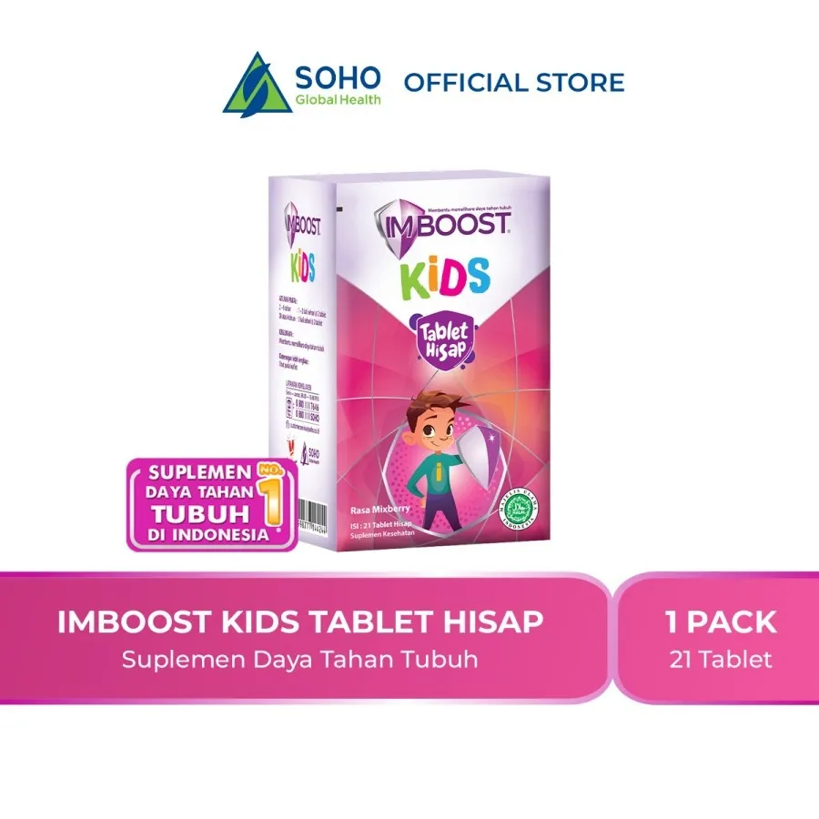 Jual Imboost Kids Tablet Hisap Suplemen Daya Tahan Tubuh Ana