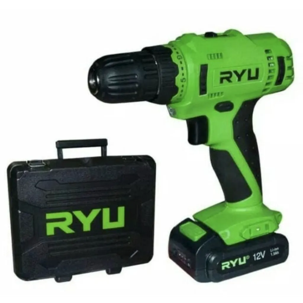 Jual RYU RCD12V Cordless Impact Drill 10 mm Mesin Bor Batera