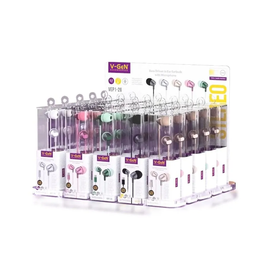 Jual Earphone V-GeN VEP1-26 [ECER] Wired Earphone Type C Dee